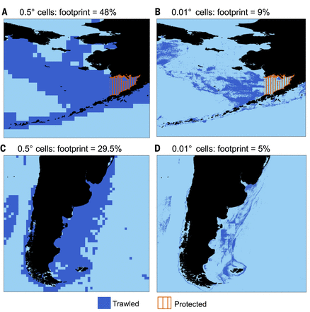 Far smaller fishing footprint than previously believed