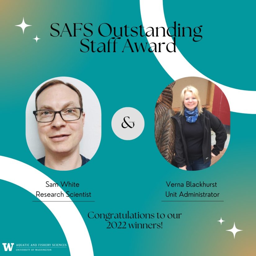 Winners of the 2022 SAFS Outstanding Staff Award