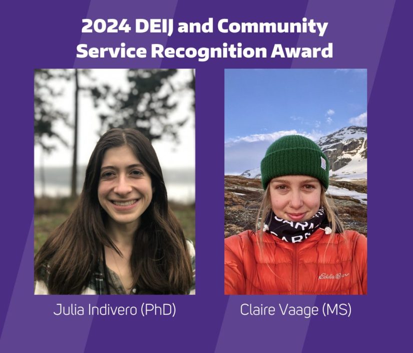 Two graduate students awarded SAFS DEIJ and Community Service ...